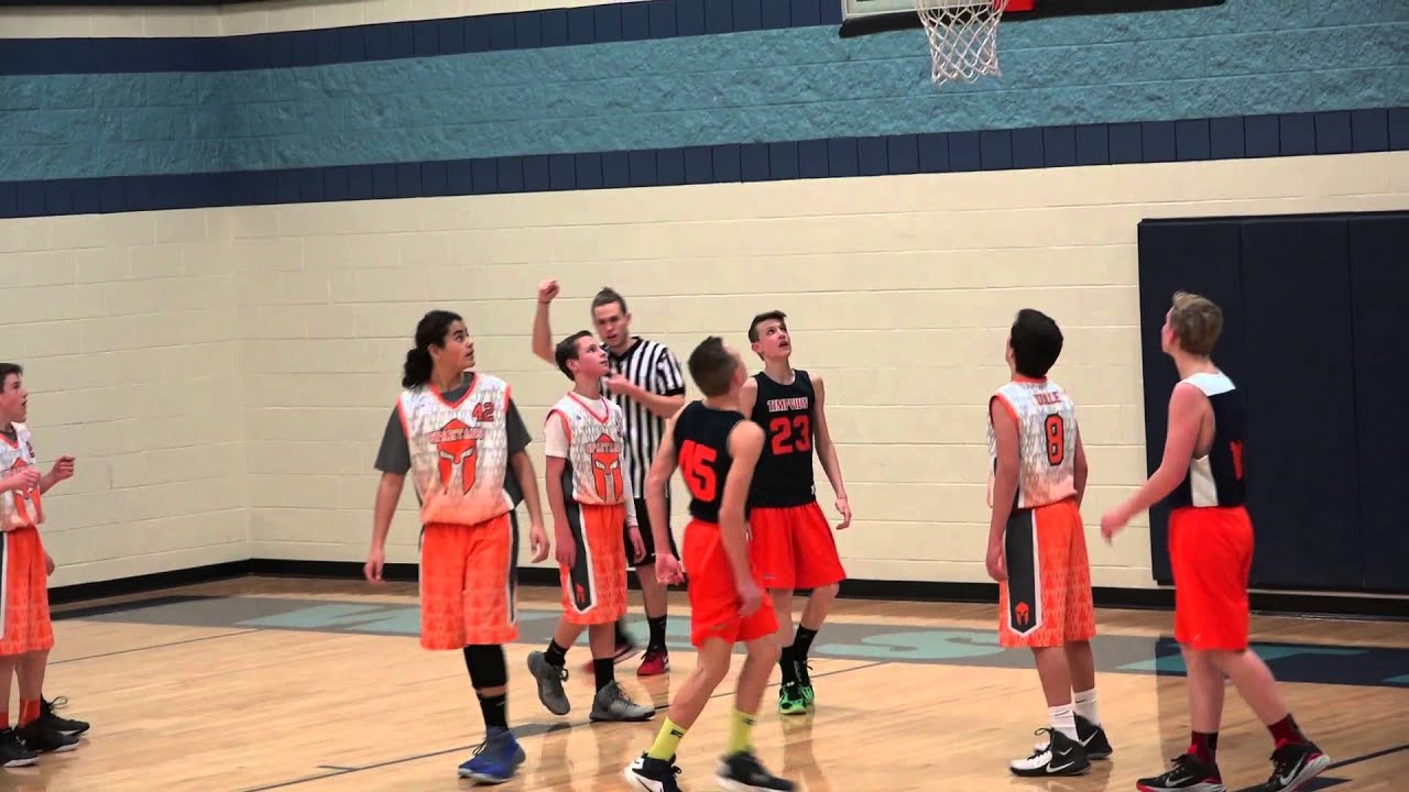 2016 02 22 7th Grade Playoff Basketball Provo Timpview vs Lehi Skyridge ...