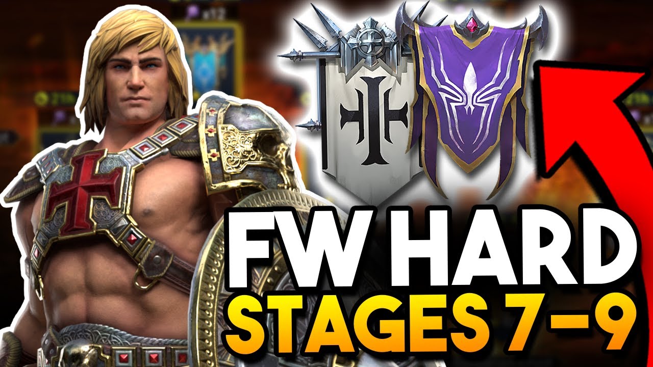 FACTION WARS HARD - Sacred Order and Dark Elves (Stages 7-9) | Raid ...