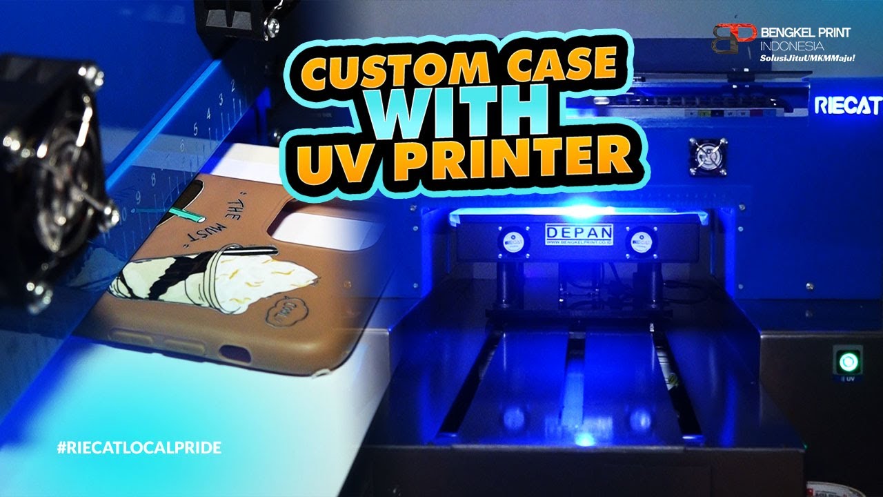 Hasil Custom Casing HP Menggunakan Mesin Printer UV Riecat - YouTube