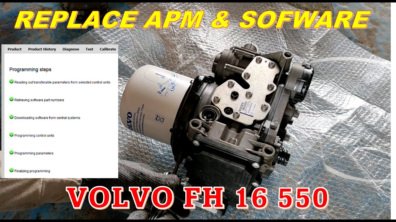 Replace APM & Sofware Volvo FH 16 550 - YouTube