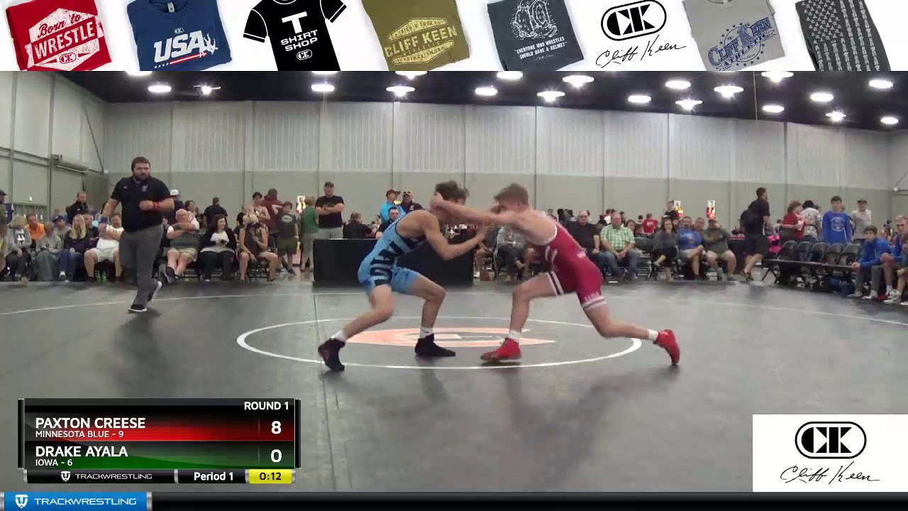 Mat 11 113 Paxton Creese Minnesota Blue Vs Drake Ayala Iowa - YouTube