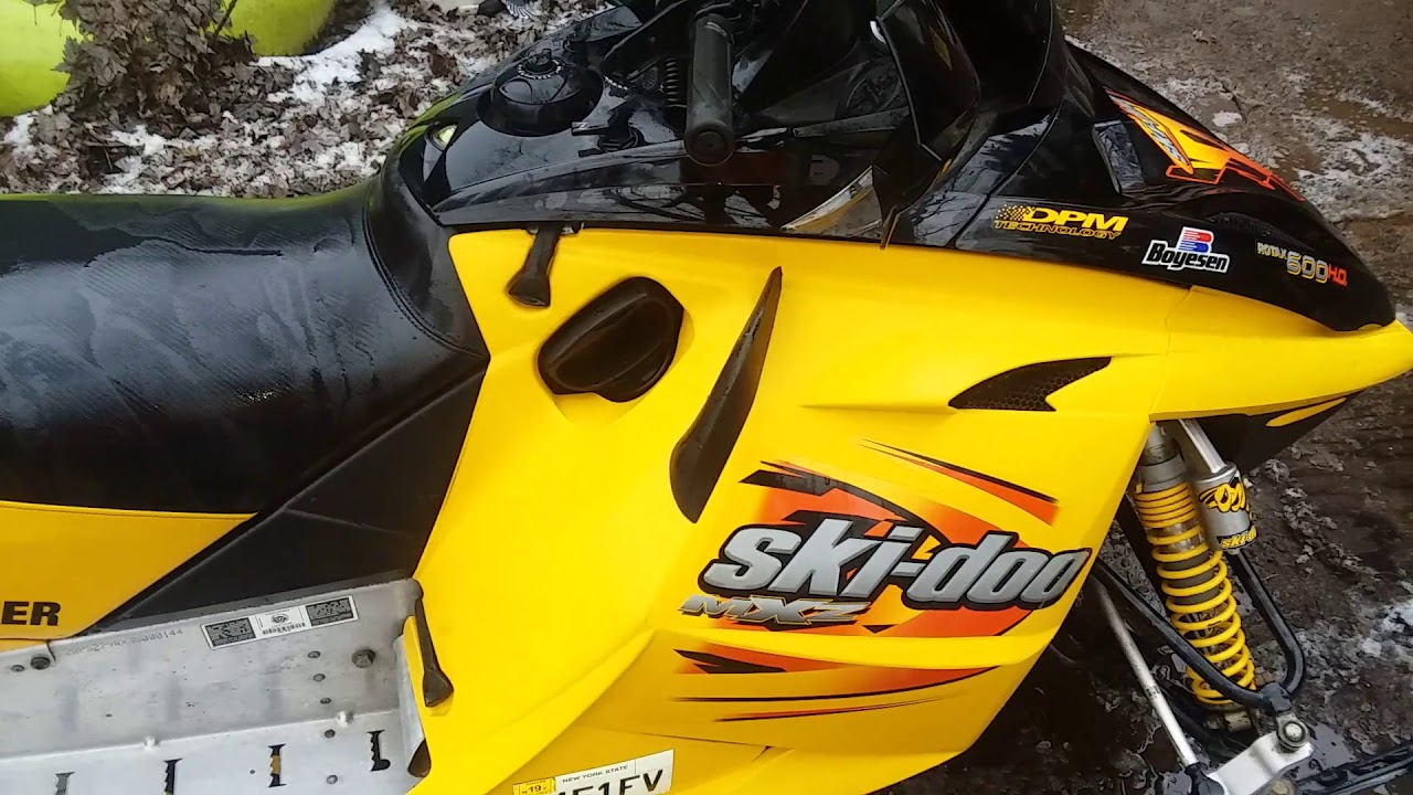 2003 MXZ 600 H.O. Rev Walk around - YouTube