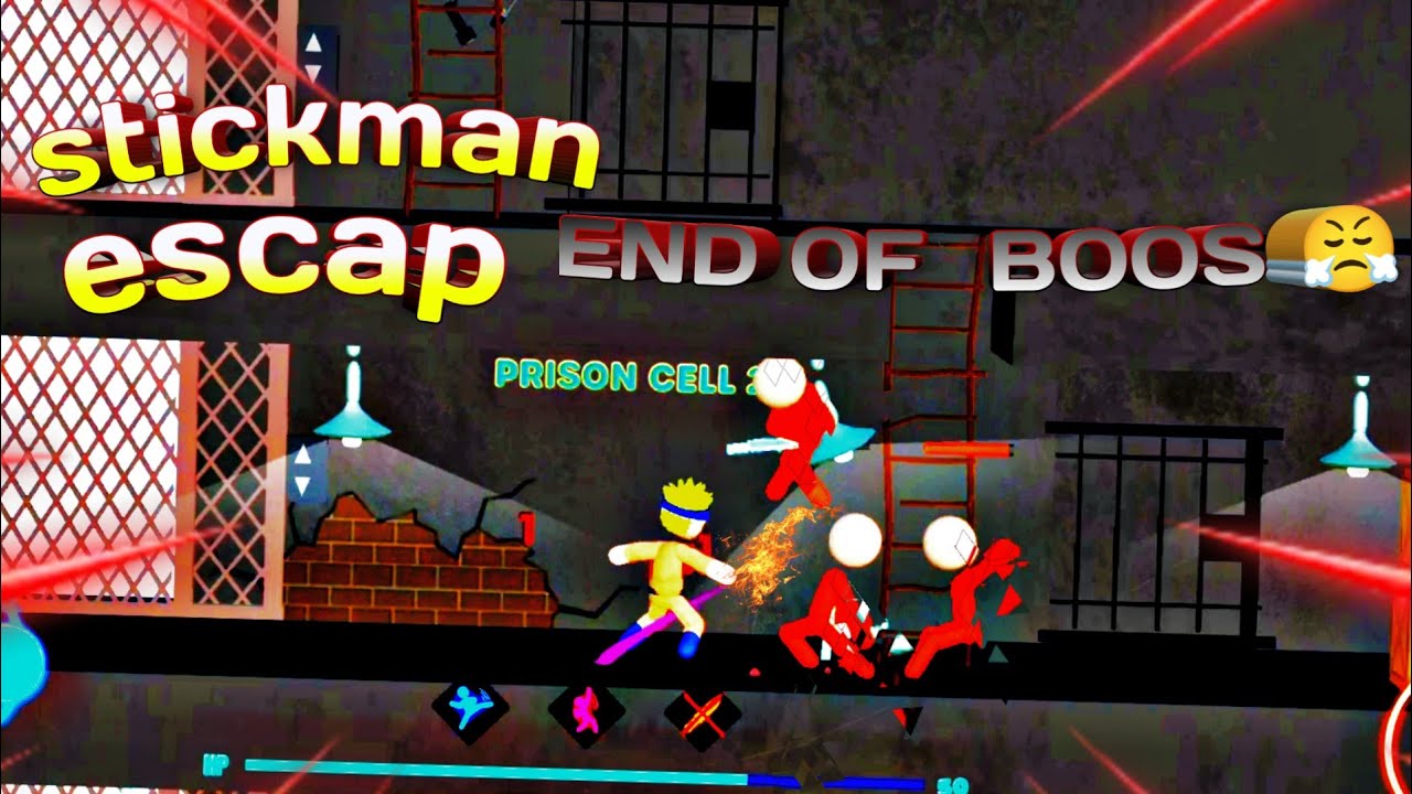 final fight with boss| stickman escape - YouTube