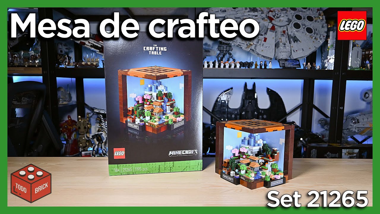 LEGO Minecraft Mesa de trabajo set 21265 crafting table | Reseña de un ...