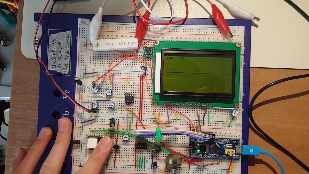 UCR EE/CS 122A Fall 2017 - Hector Jimenez - STM32 Oscilloscope - Short ...