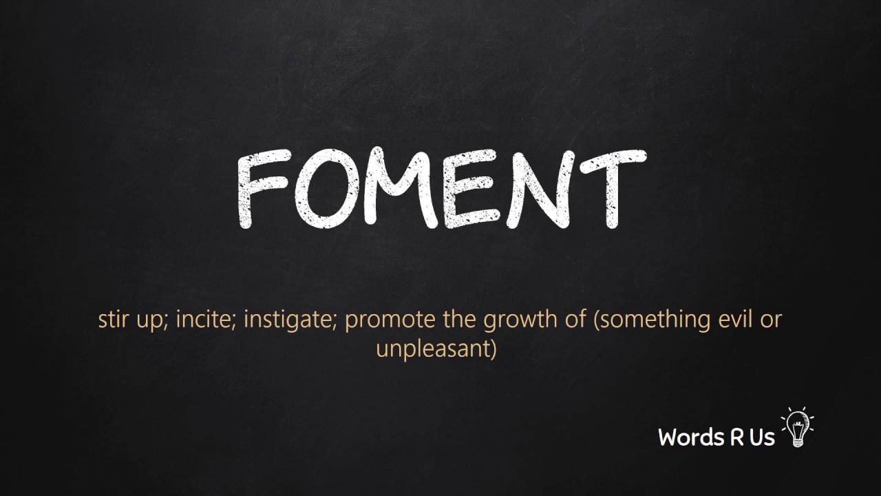 How to Pronounce FOMENT in American English - YouTube