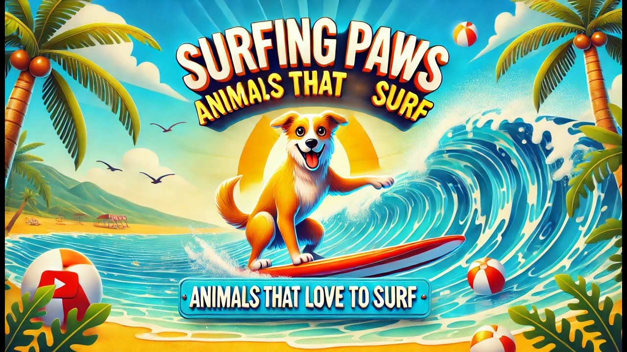 Surfing Paws Animals That Love to Surf - YouTube