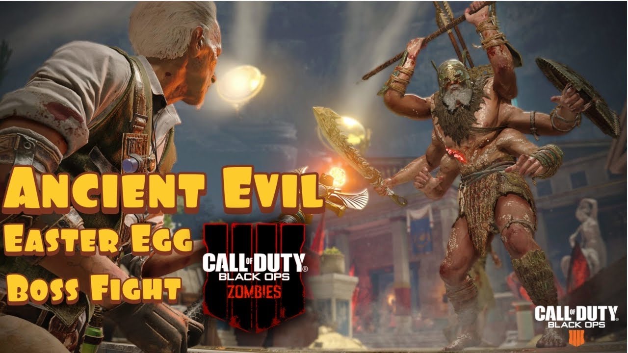 Call of Duty Black Ops 4 Zombies Ancient Evil Boss Fight - YouTube