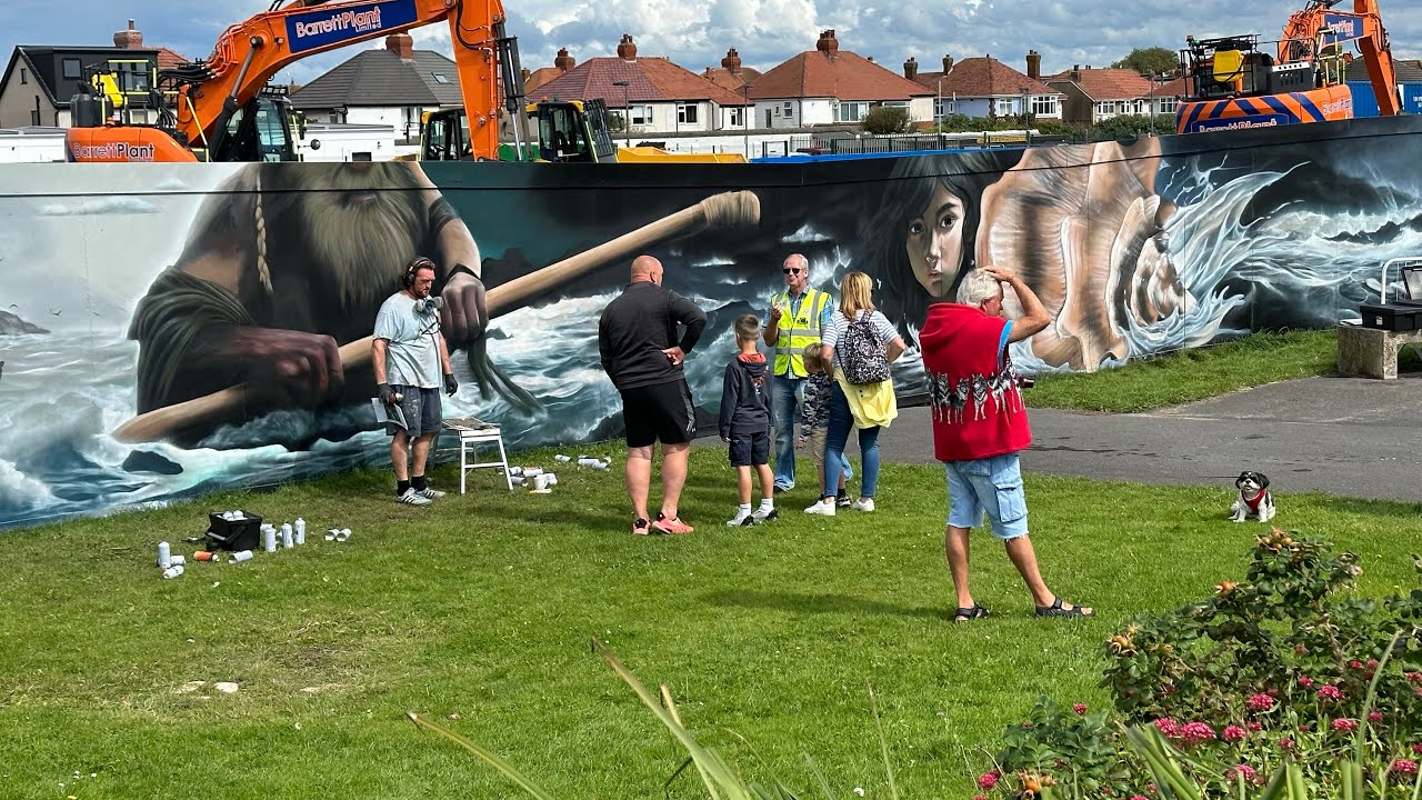 A fabulous first event for Care for Cleveleys! And what an artwork ...
