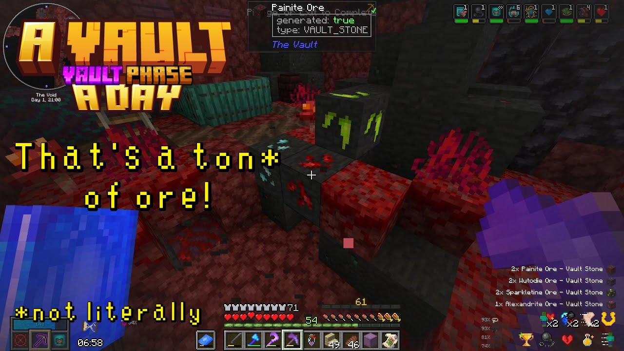 Is it usual for Nether Vaults to have this much Ore? - A Vault A Day ...