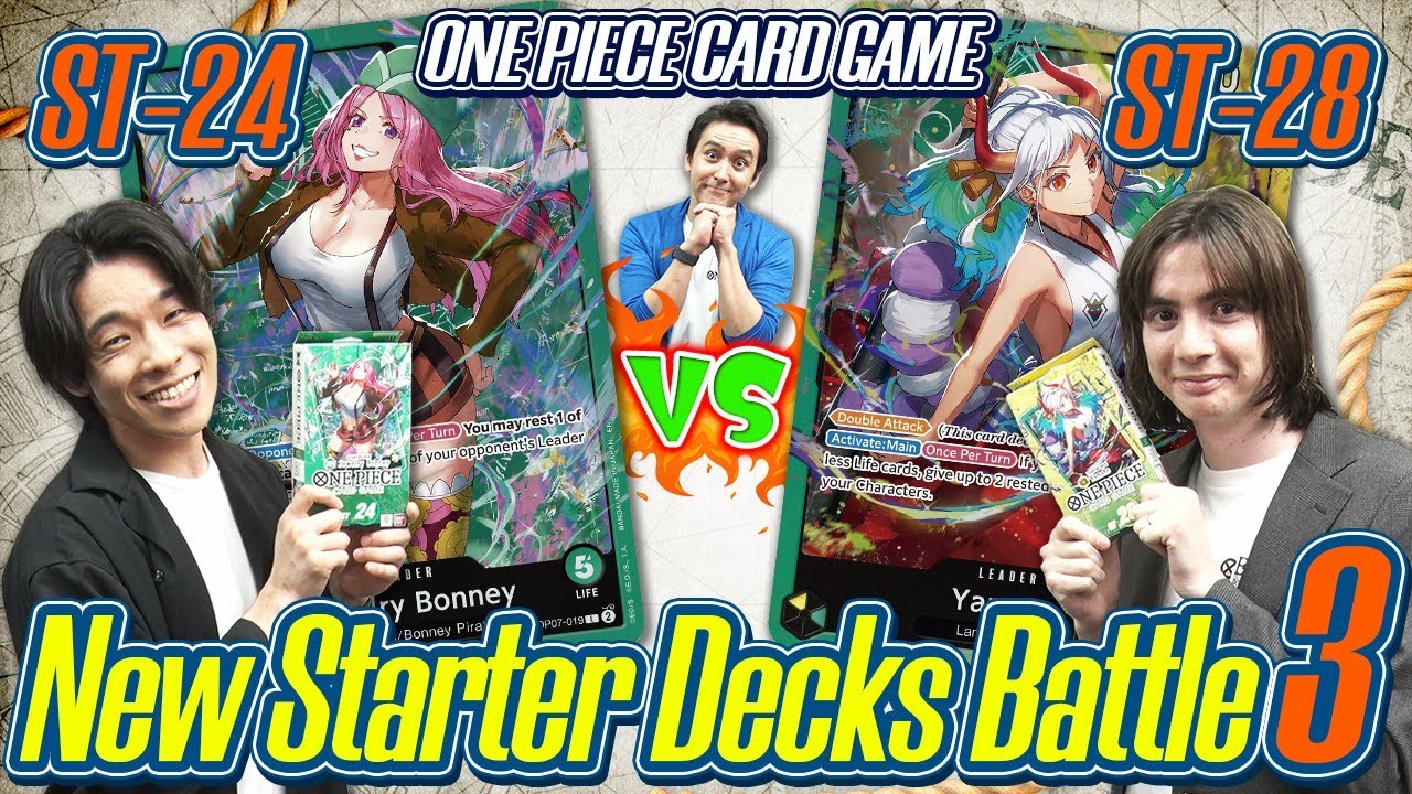ONE PIECE CARD GAME New Starter Decks Battle 3 [ST-24] and [ ST-28 ...