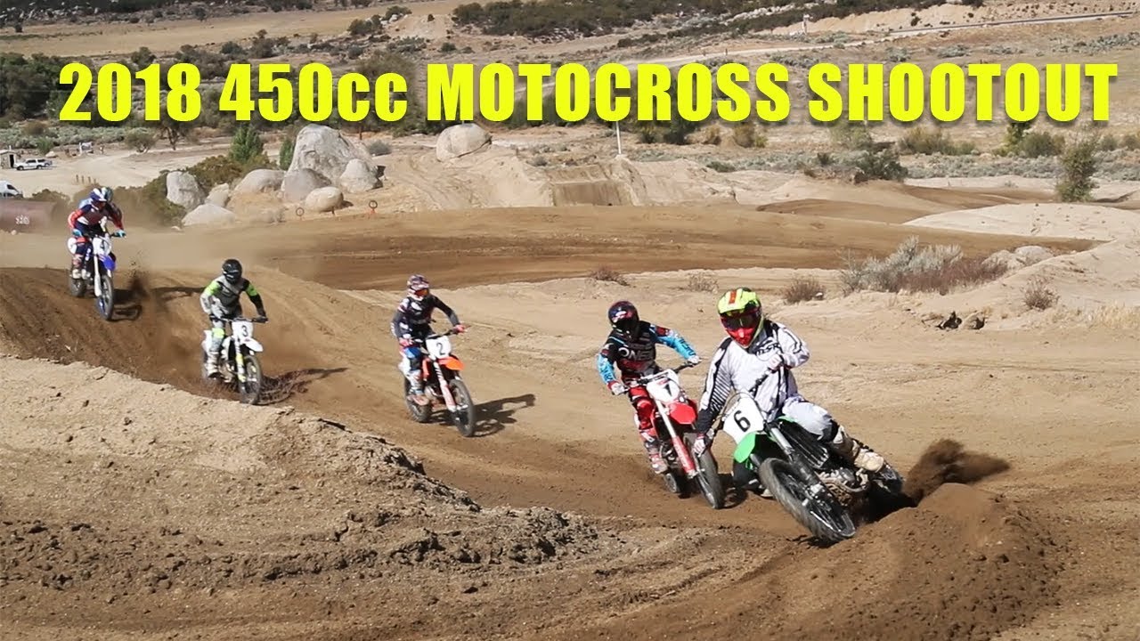 2018 450cc Motocross Shootout: CRF450R vs FC450 vs KX450F vs 450 SX-F ...