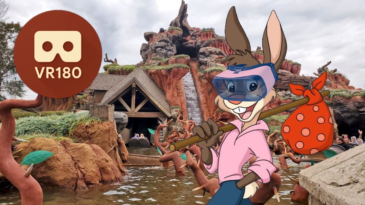 Splash Mountain in 3D and 180° in a VR Headset - YouTube