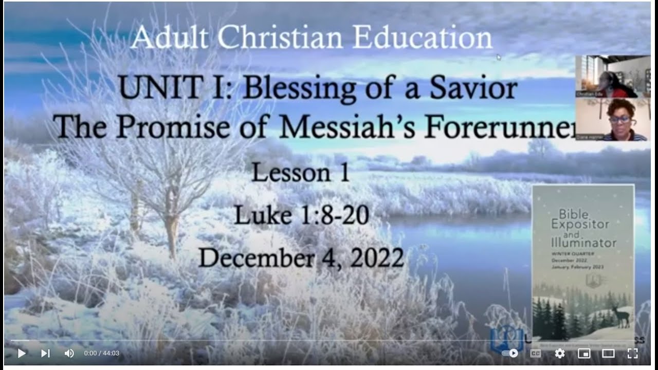 12/4/2022 - The Promise of Messiah's Forerunner - Union Gospel Press ...