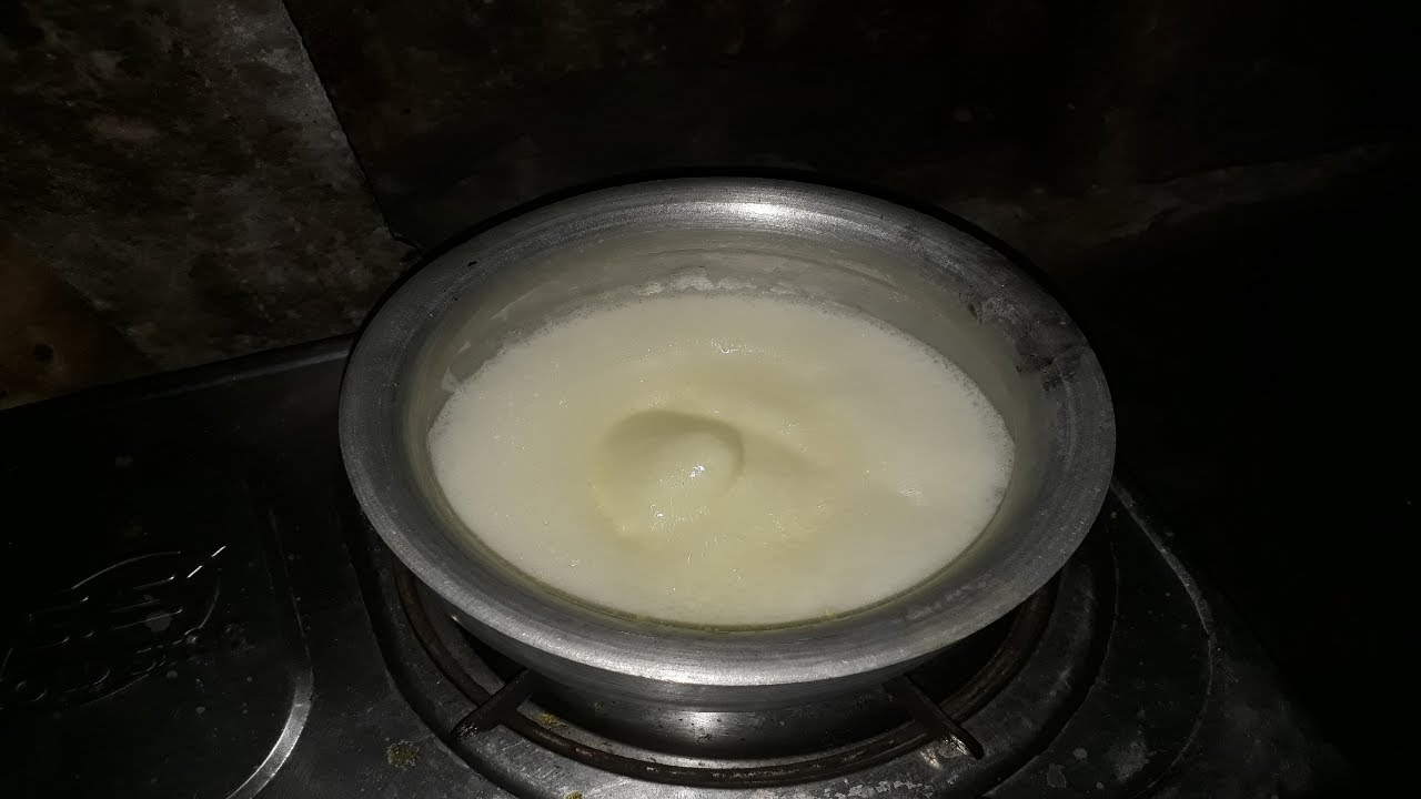 cooking milk the kitchen room in the rural village life Bangladesh ...