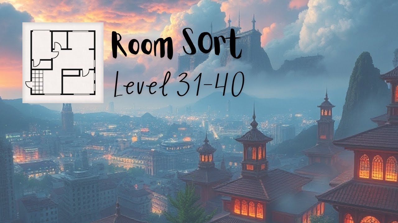 Room Sort - Floor Plan Puzzle : Level 31~40 Walkthrough - YouTube