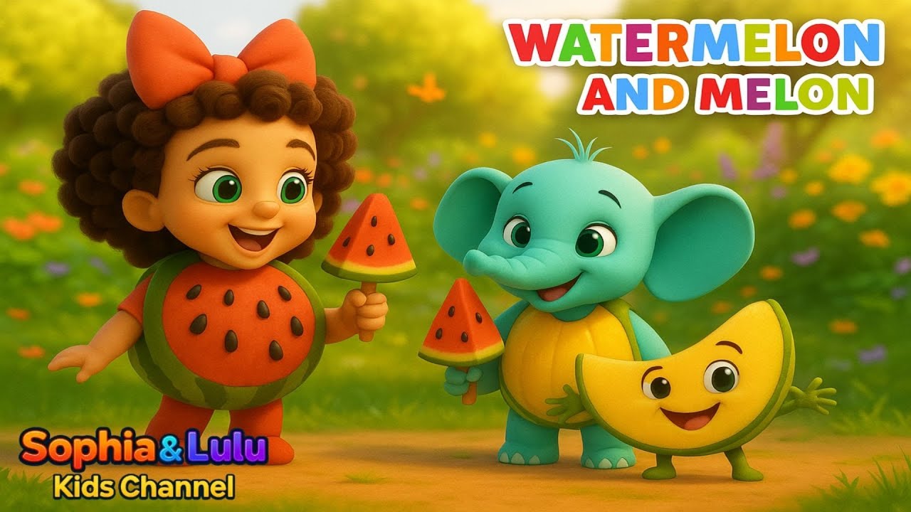 Watermelon and Melon - Fruits - Nursery Rhymes & Kids Songs - Sophia ...