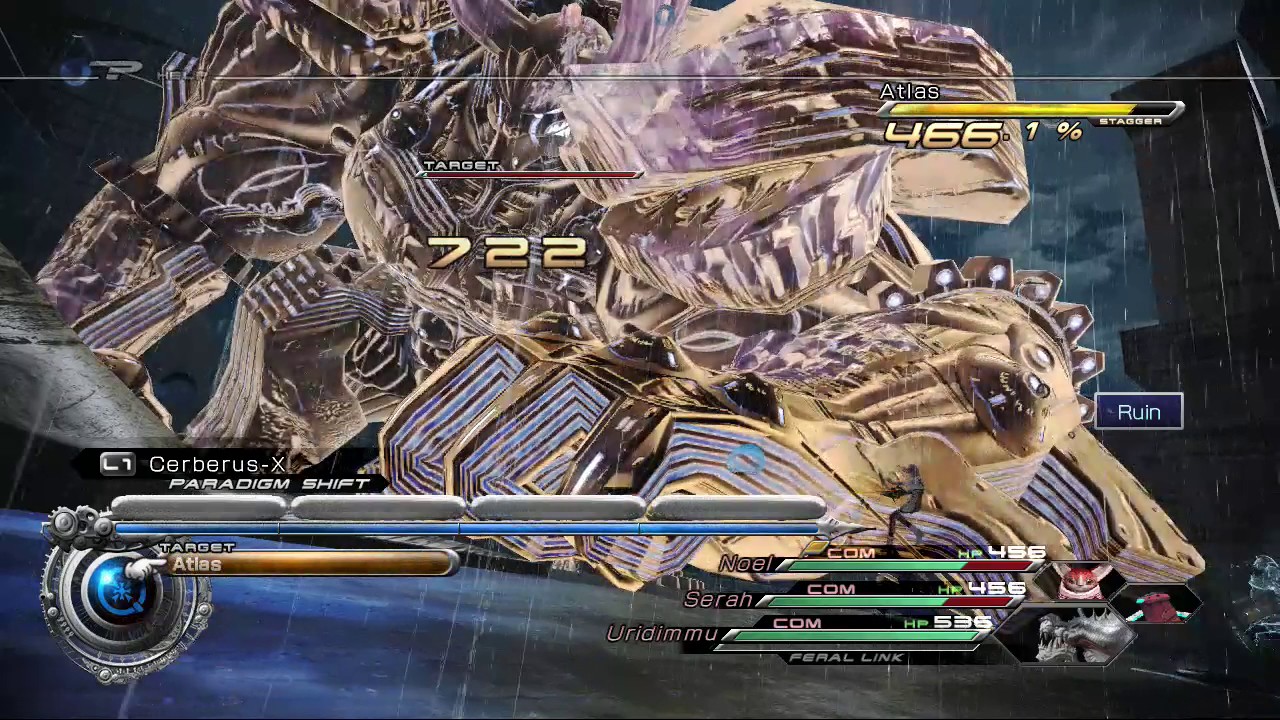 FINAL FANTASY XIII-2 Atlas Boss Battle (PS3) - YouTube