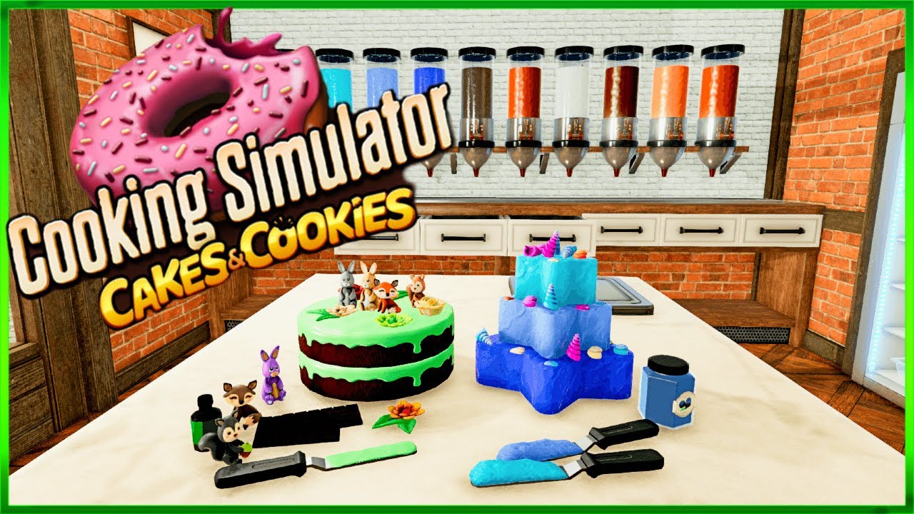 COOKING SIMULATOR - Cakes And Cookies - First Day Of Our New Bakery ...