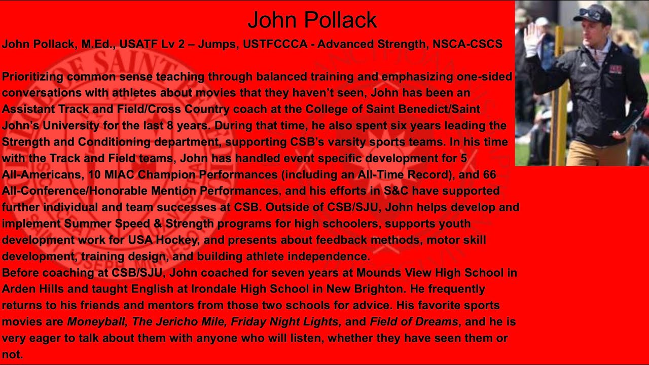 John Pollack Long Jump: Planning Speed and Technical Progression - YouTube