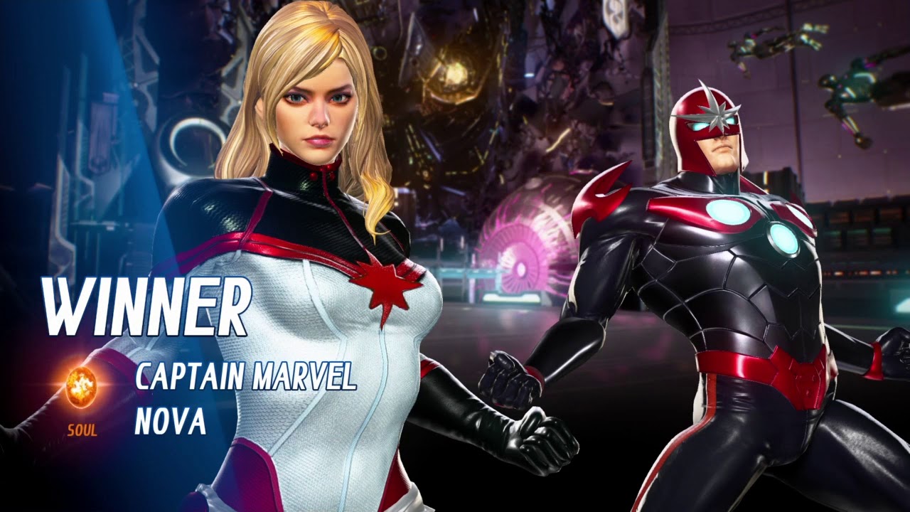 Captain Marvel & Nova Arcade mode | Marvel vs Capcom Infinite - YouTube