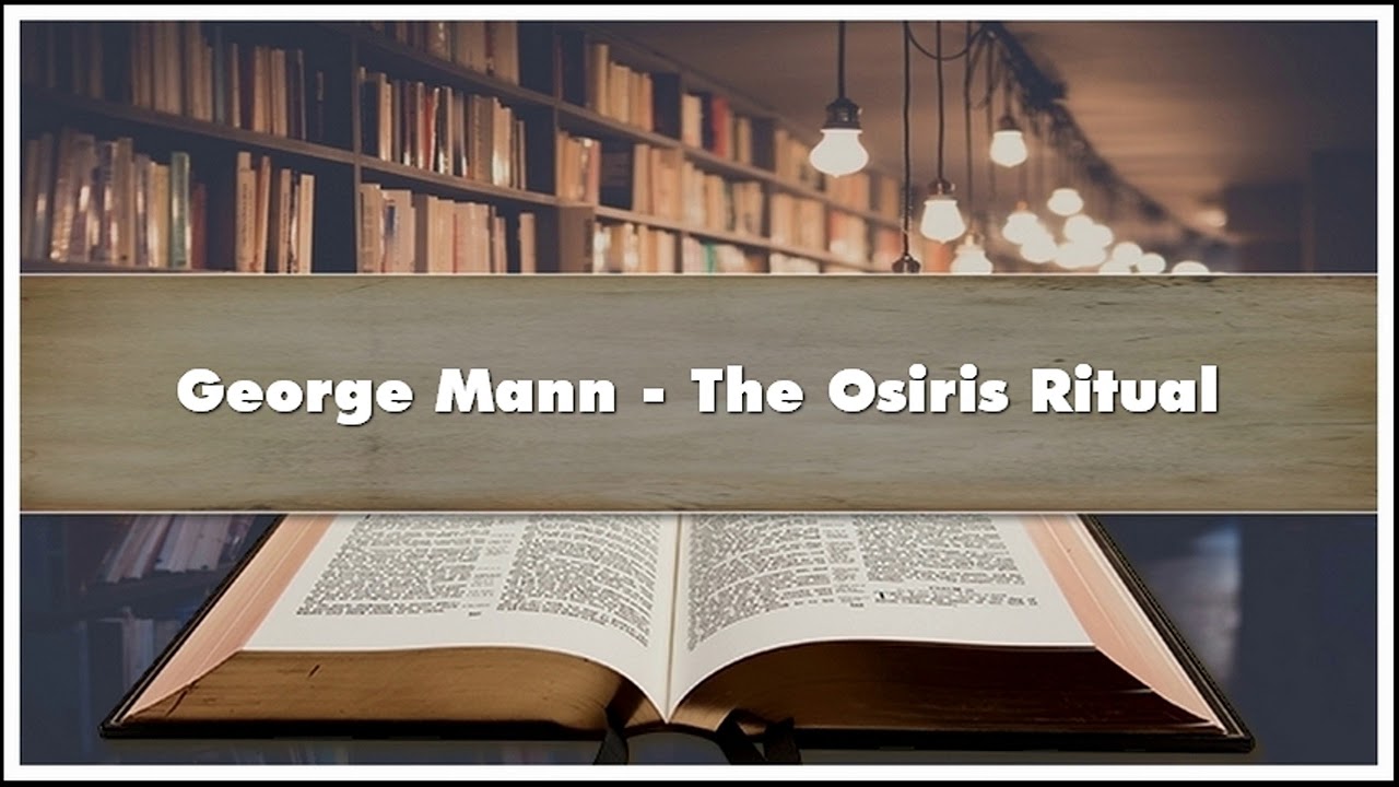 George Mann The Osiris Ritual Audiobook - YouTube