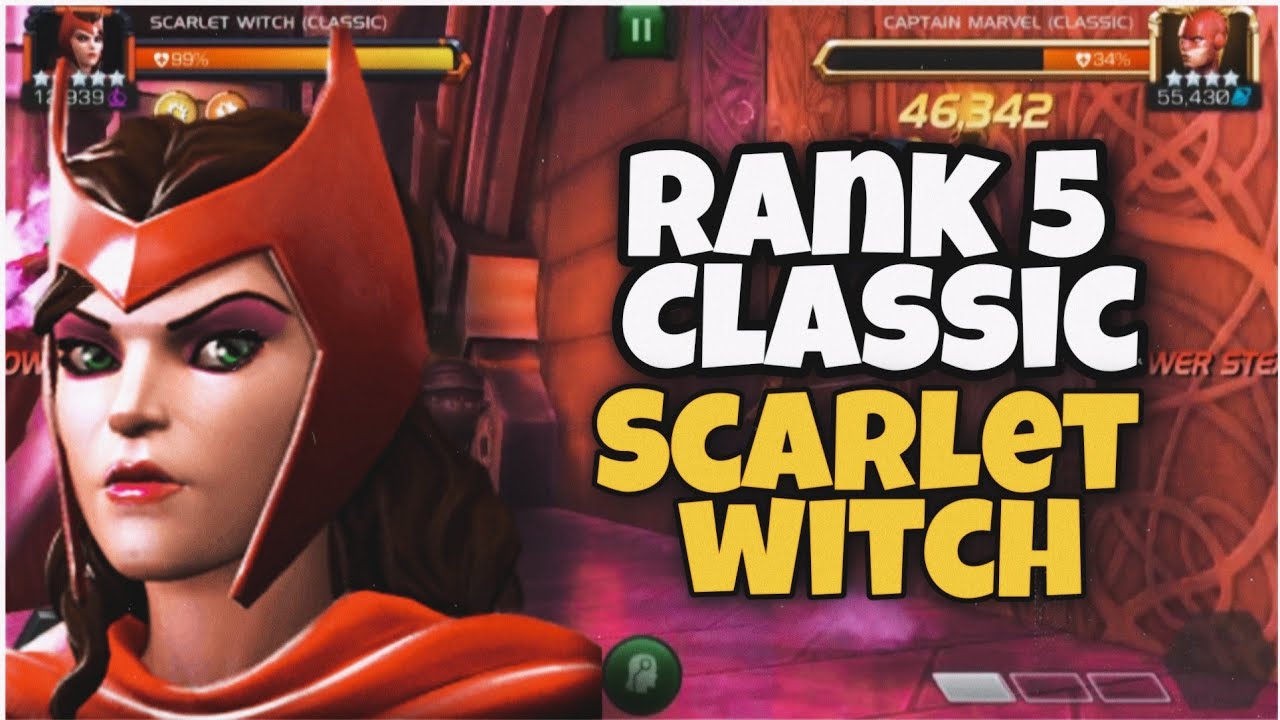 Mcoc Scarlet witch classic | My new Rank 5 | Marvel contest of ...