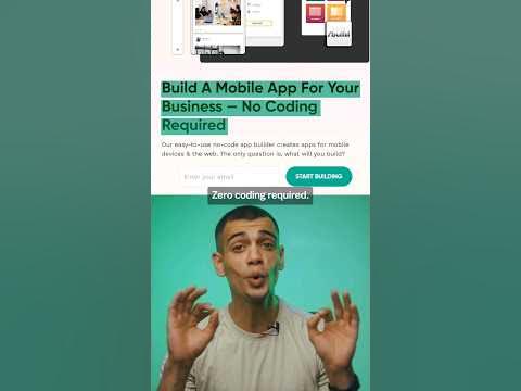 Create your mobile app without any Coding! 💯 #mobileapp #tech #nocode - YouTube