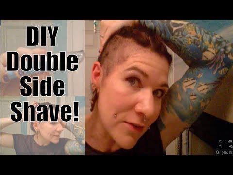DIY Double Side Shave!! - YouTube