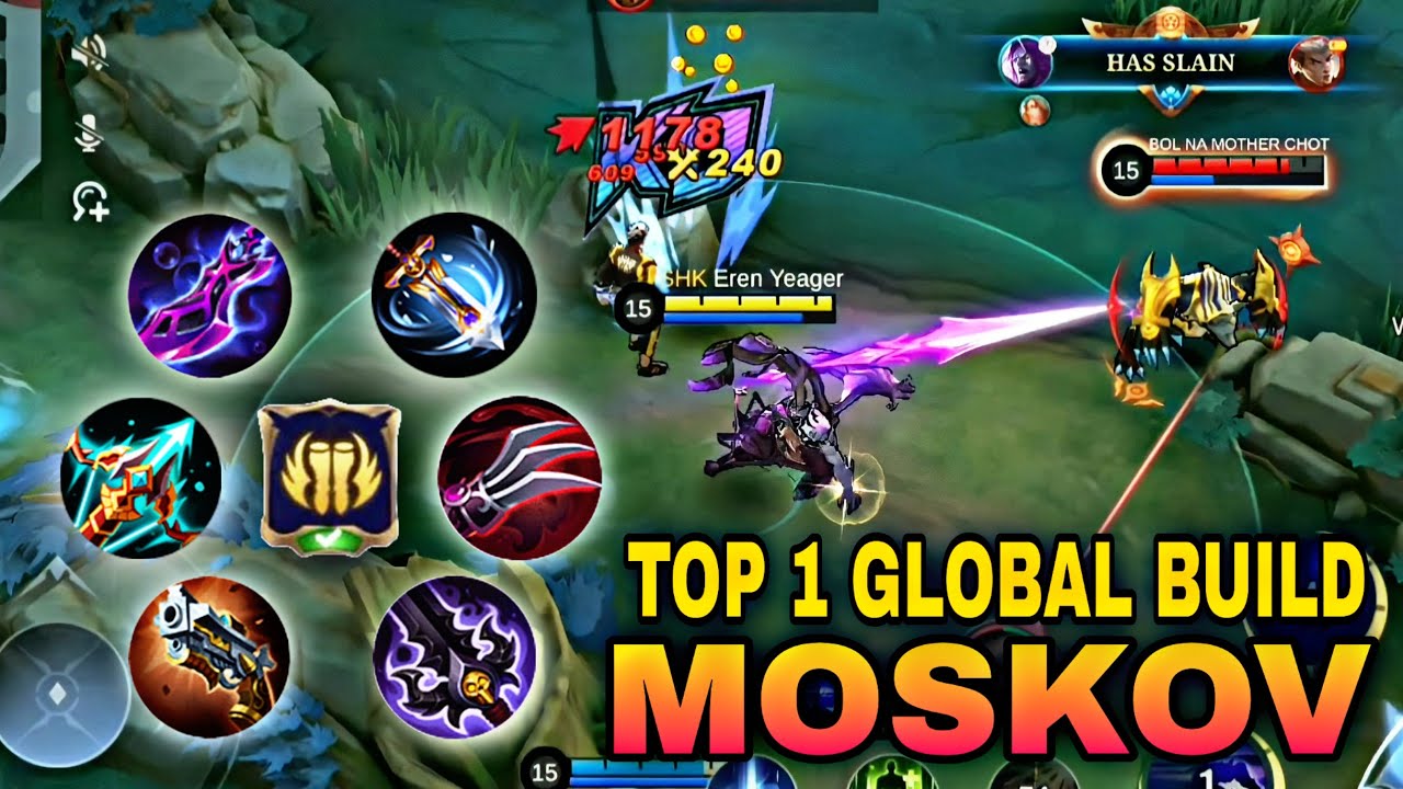 Moskov Top 1 Global Build | Moskov Best Build 2022 | Mobile Legends ...