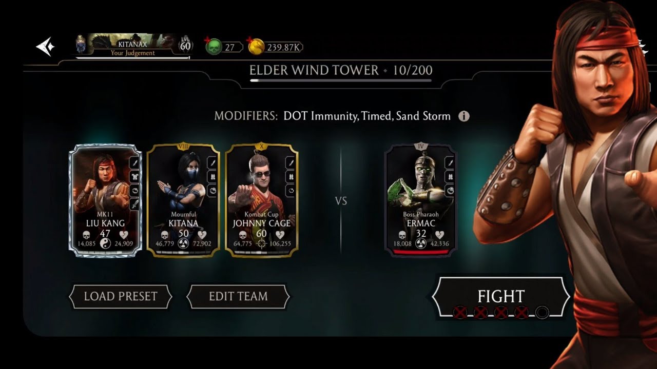MK:Mobile Elder Wind Tower Boss10 Boss Fight|Gameplay+Reward| - YouTube