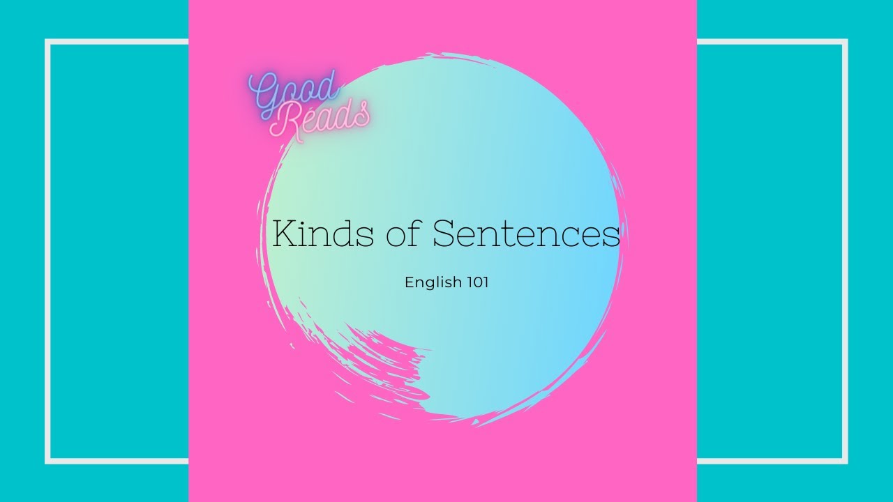 Chapter 1: Sentence: Lesson 4: Kinds of Sentences - YouTube