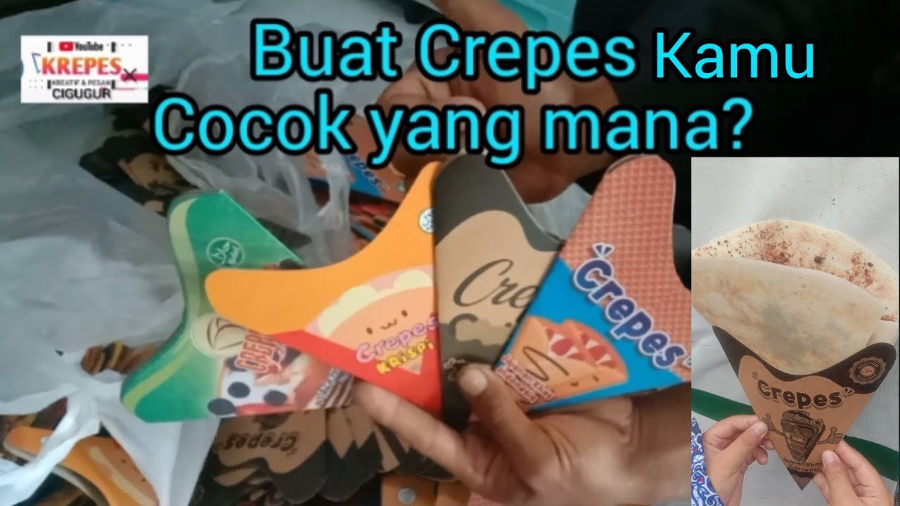Buat Crepes Berbagai bentuk dan ukuran sesuai selera - YouTube