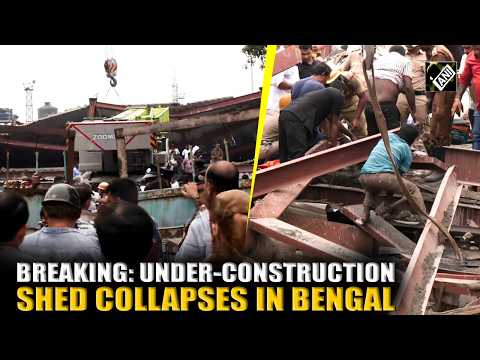 BREAKING: Under-construction godown shed collapses in West Bengal’s Taratala, several feared trapped
