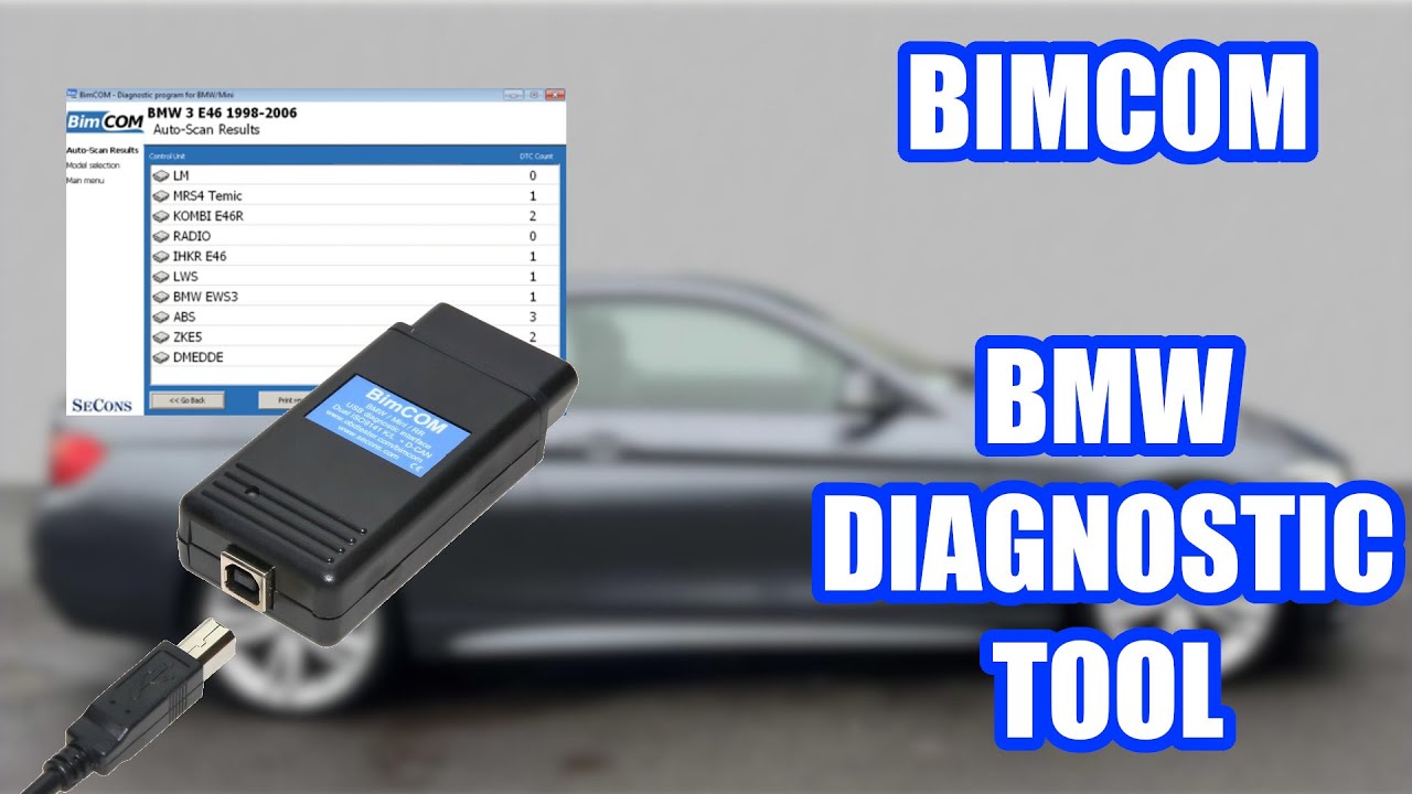 BimCOM BMW software on a 2016 BMW 4 Series - YouTube