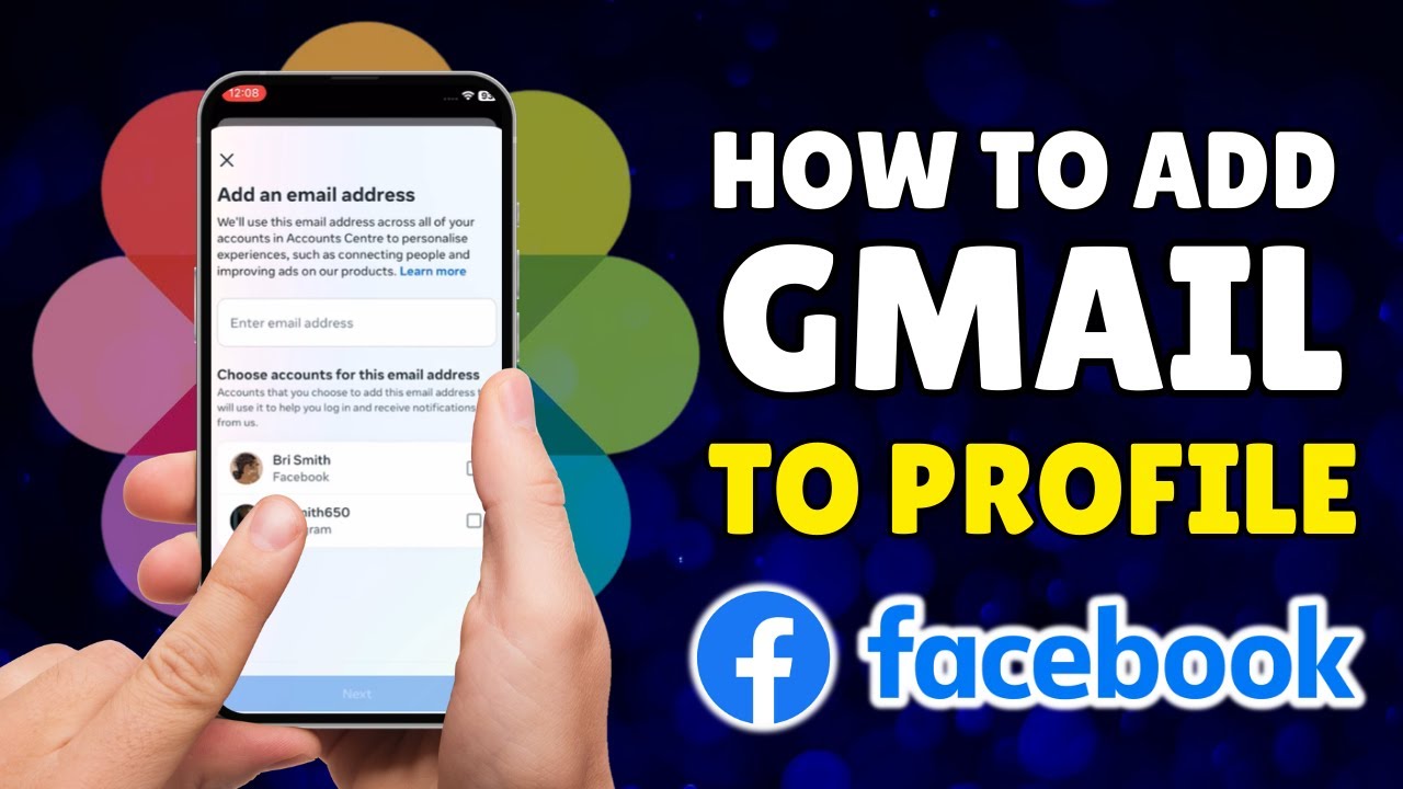 How to Add Gmail Address to Your Facebook Profile - YouTube