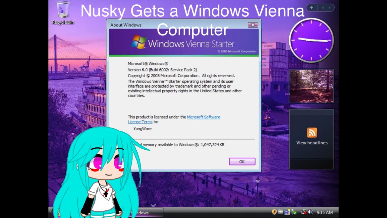 Nusky Gets a Windows Vienna Computer - YouTube