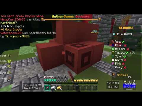 Minecraft bedwars nethergames part 2 - YouTube