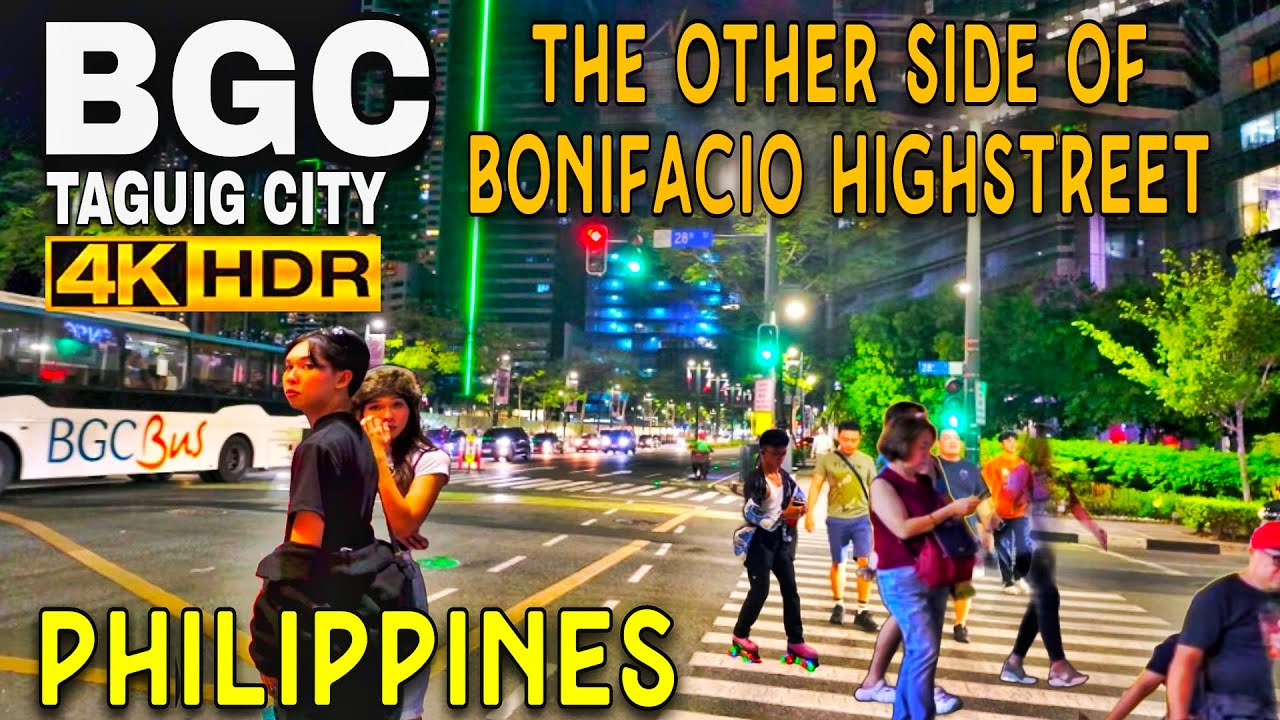 [4K HDR] Beyond BGC | A Night Walking Journey At The Other Side of ...