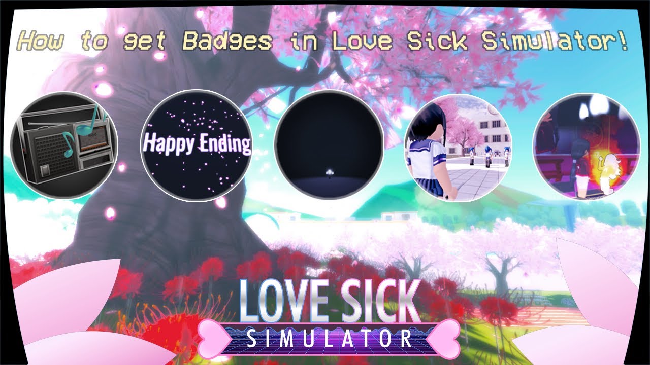 HOW TO GET ALL SECRET BADGES IN ROBLOX LOVESICK 1980'S MODE || LOVE ...