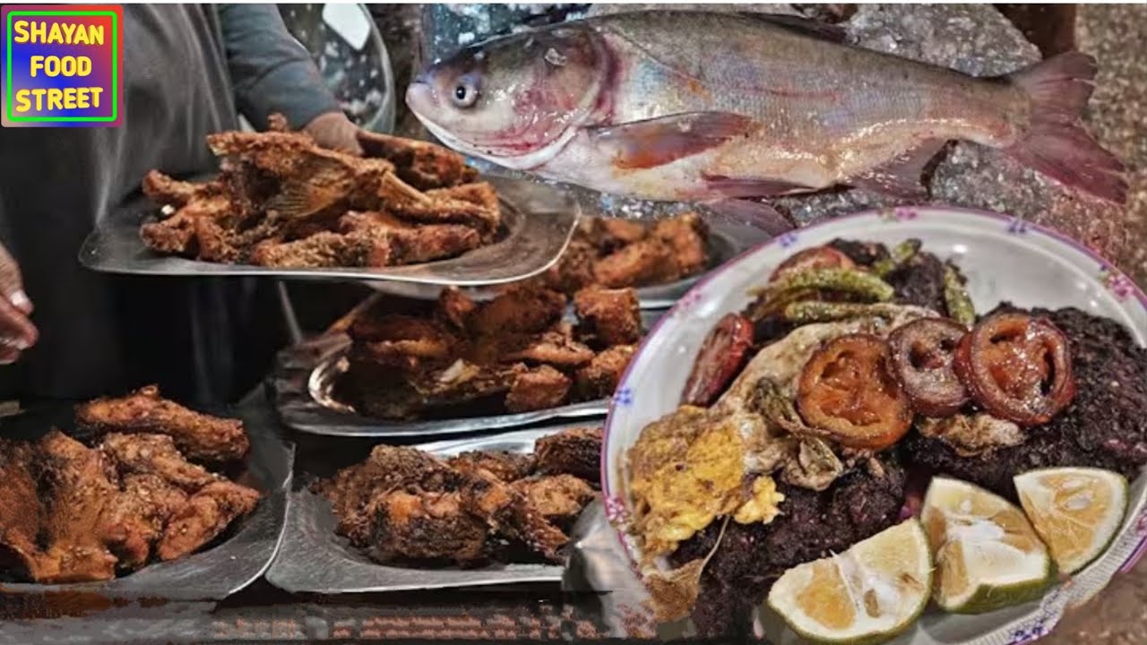 Karachi Fried Fish & Grilled Fish 🐟 Biggest Seafood Street karai Fry ...