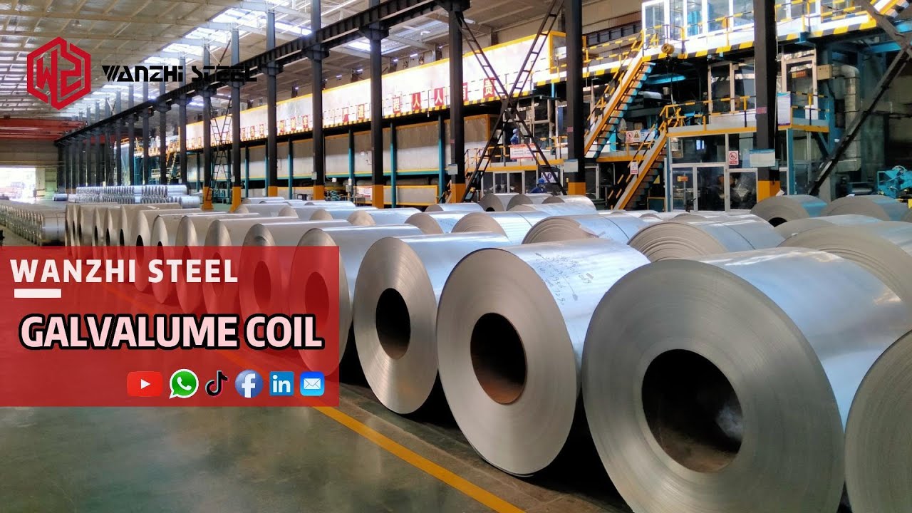 Galvalume Galvanized Coated Steel Coil Sheet Production Line || Wanzhi ...
