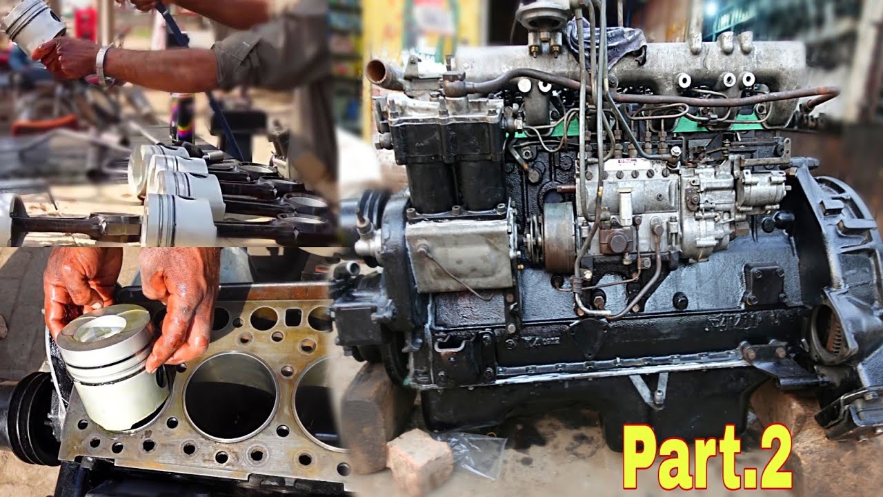 Full Restoration of a UD Nissan NE6 Diesel Engine | 6 Cylinder Engine ...