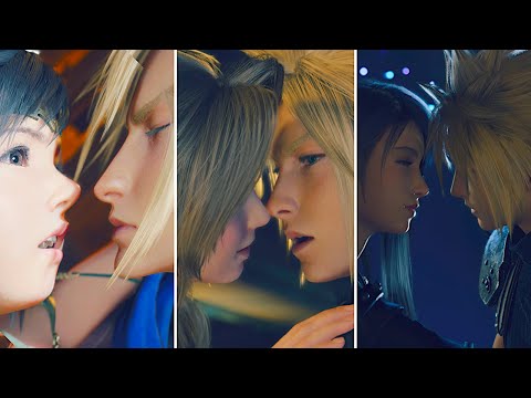 Tifa, Aerith & Yuffie Wants to Kiss Cloud (Intimate & Standard) - Final Fantasy VII Rebirth