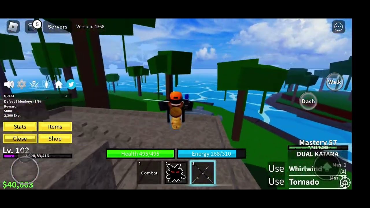 Giving away free fruits in blocks fruits - YouTube