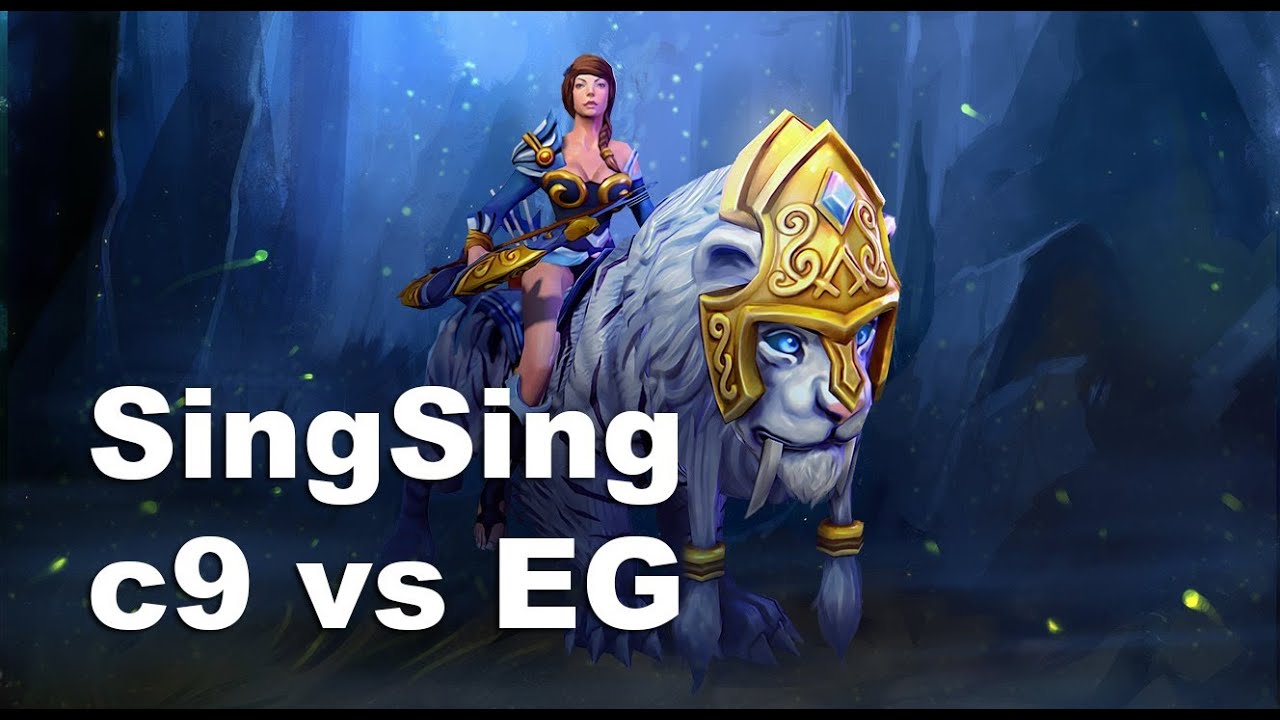 SingSing Mirana Epic pieliedie Wisp Dota 2. С9 vs EG. - YouTube