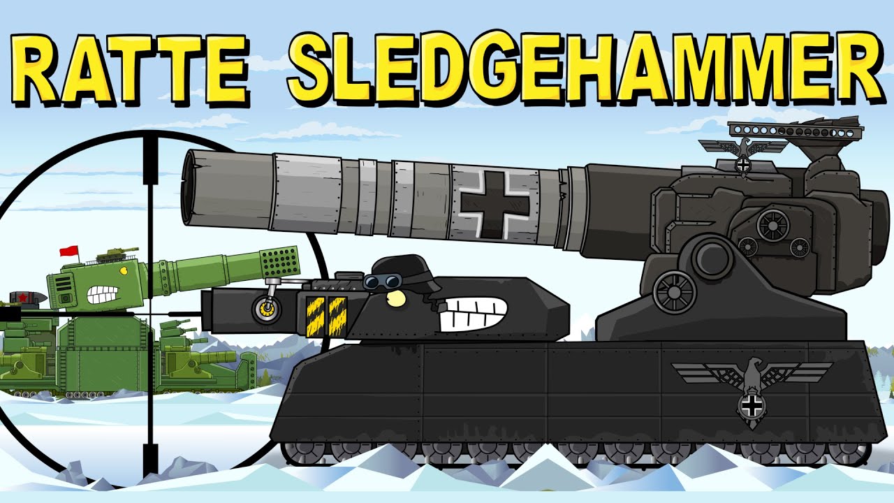 "Ratte Sledgehammer" Cartoons about tanks - YouTube