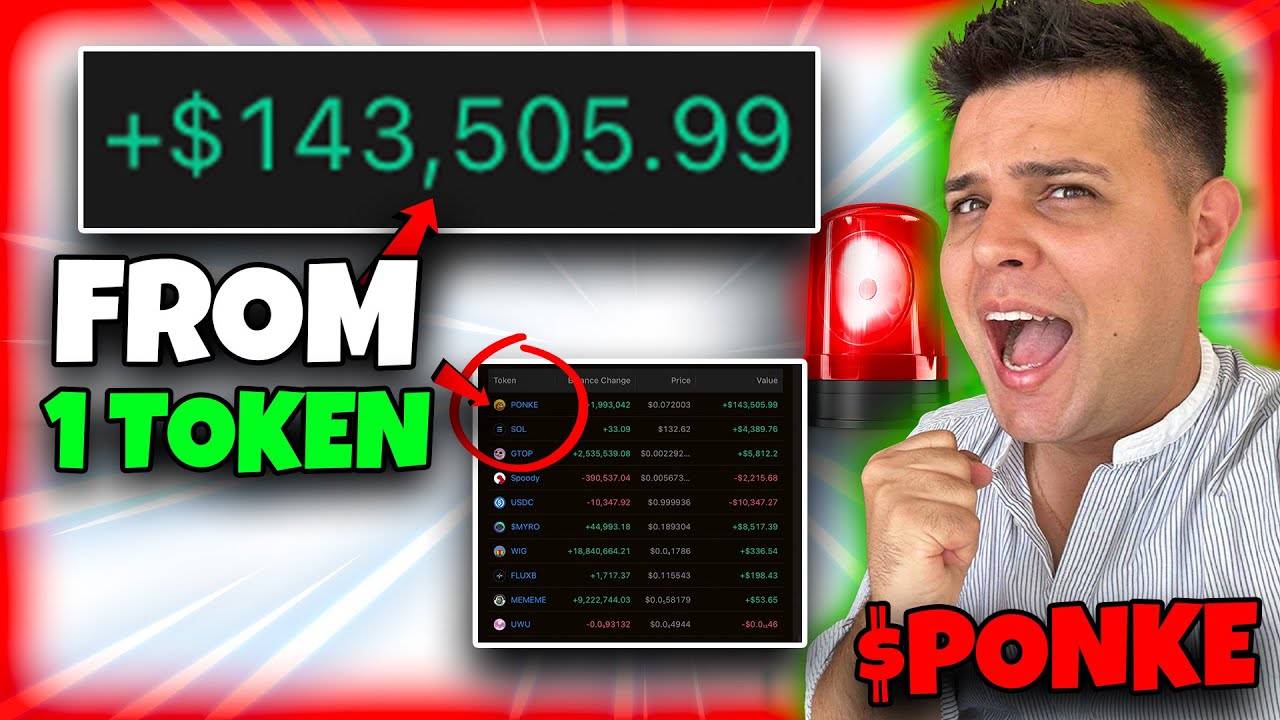 $140k from 1 token, this is how PONKE Coin - YouTube