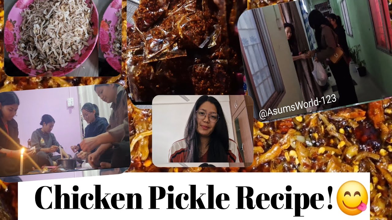 Chicken Yamter Recipe😋! || Chicken Pickle Recipe😋! || My First(1st ...