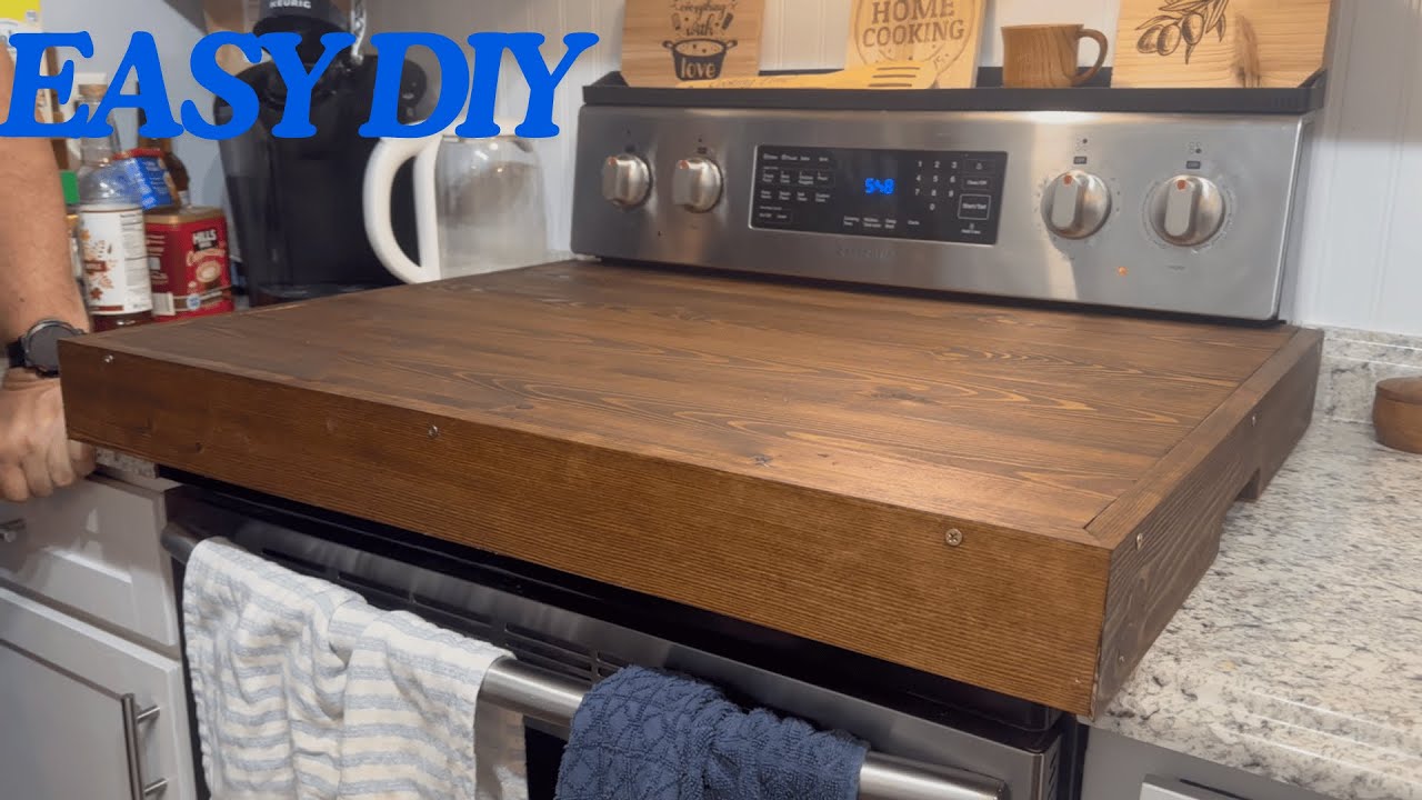 SAVE $200! Build this trendy stove top cover for under $40 or from ...